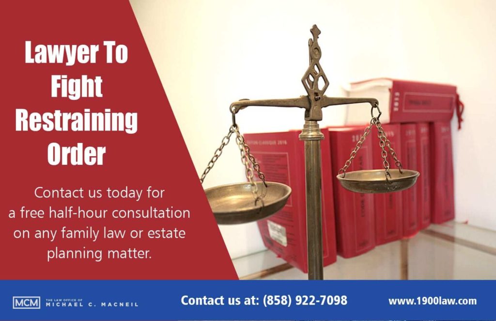 Hire Lawyer To Fight Restraining Order | Office of Michael C. MacNeil